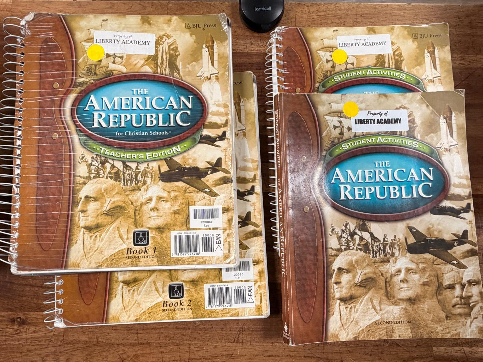 BJU Press American Republic 2nd Ed 4-Piece Teacher & Student Set ...