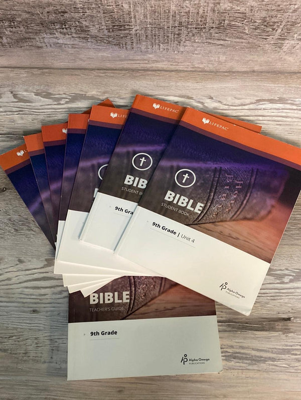 Lifepac Bible Grade 9, Teacher + Units 4-10 – First Homeschool