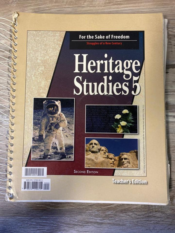 BJU Heritage Studies 5 Teacher's Edition, Second Edition – First Homeschool