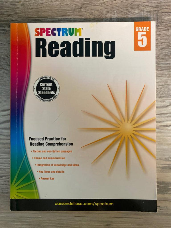 Spectrum Reading Grade 5 Workbook – First Homeschool