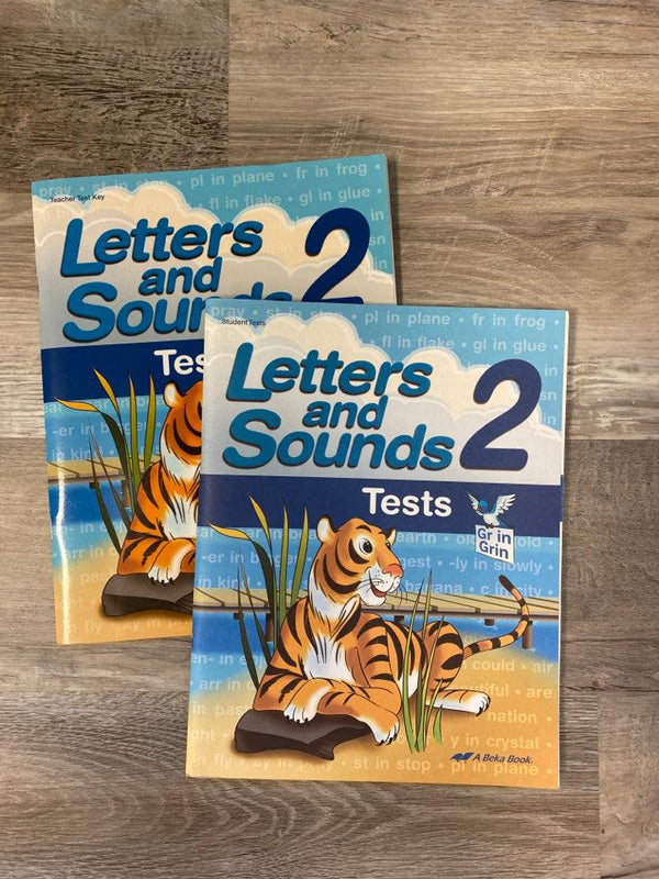 Abeka Letters and Sounds 2 Tests and Key Set – First Homeschool