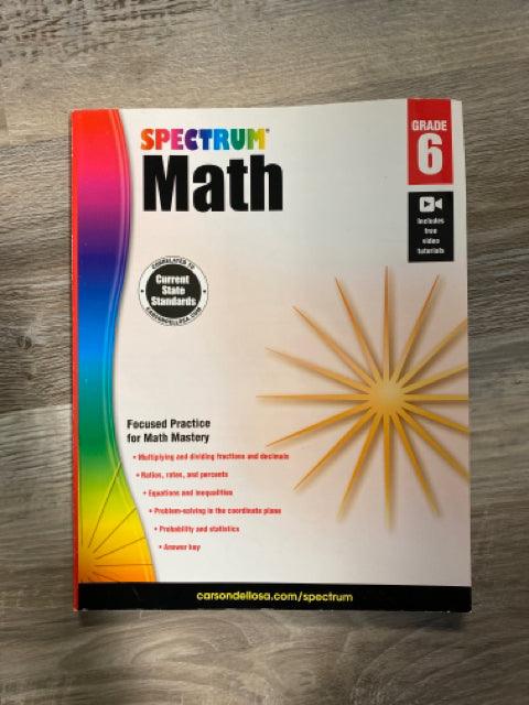 Spectrum Math Grade 6 Workbook – First Homeschool