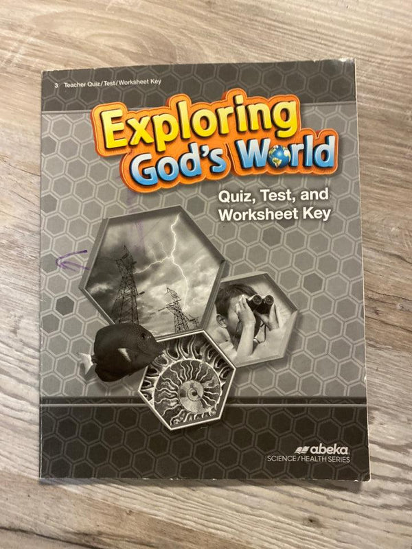 Abeka Exploring God's World Quiz, Test, and Worksheet Key - 3rd Grade ...
