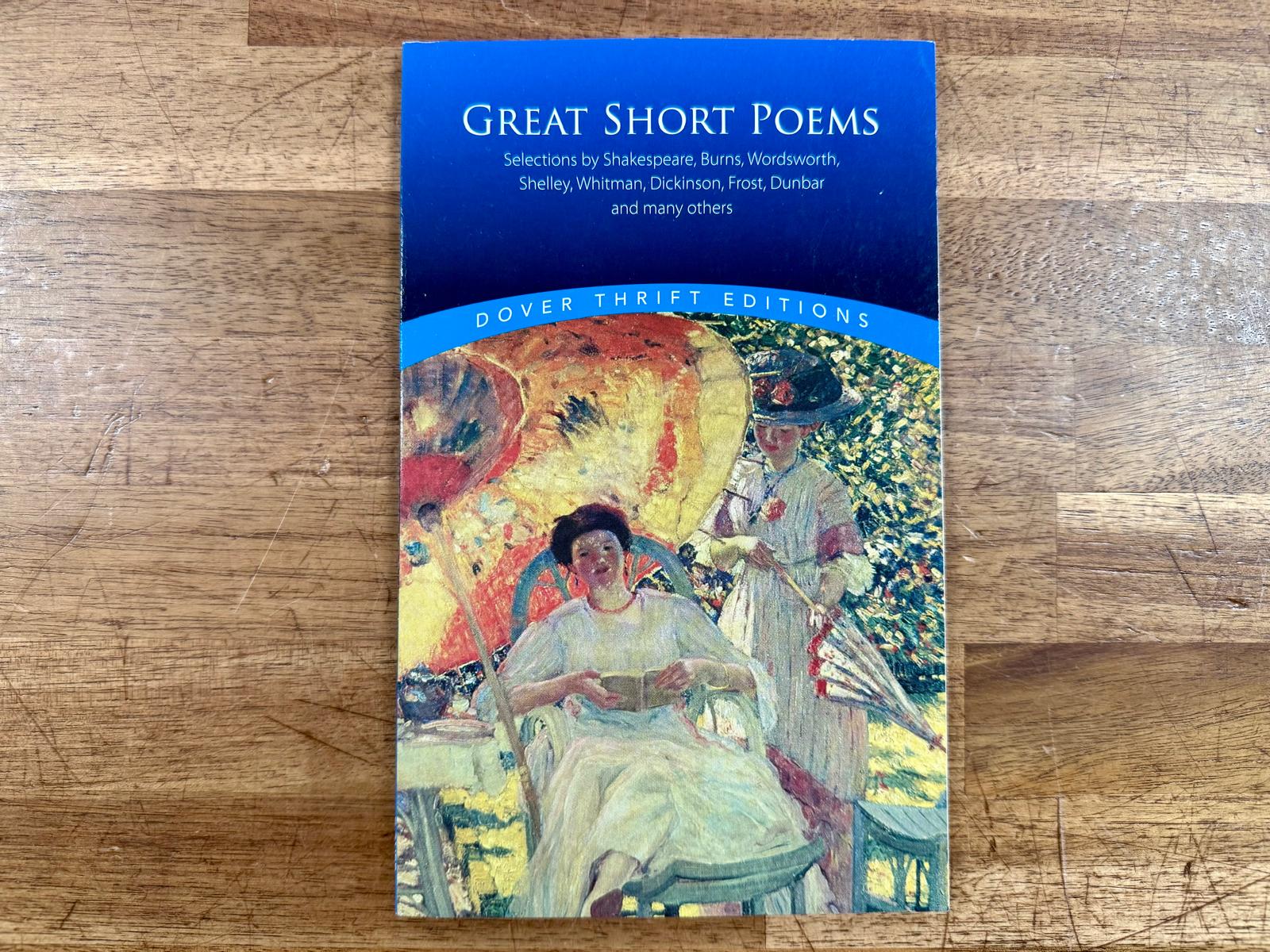 Great Short Poems, Dover Thrift Editions - Dover Publications | Very ...