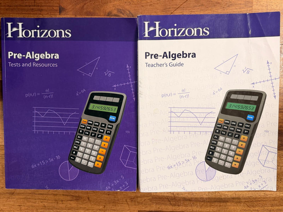 Horizons Pre-Algebra Curriculum Set - Complete Teacher Guide, Tests ...