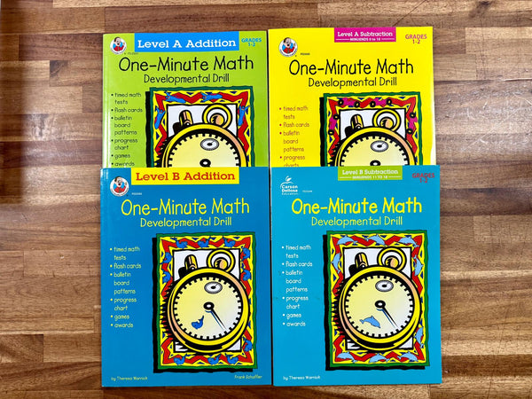 Primary Mathematics Curriculum Set, One-Minute Math Developmental Drill ...