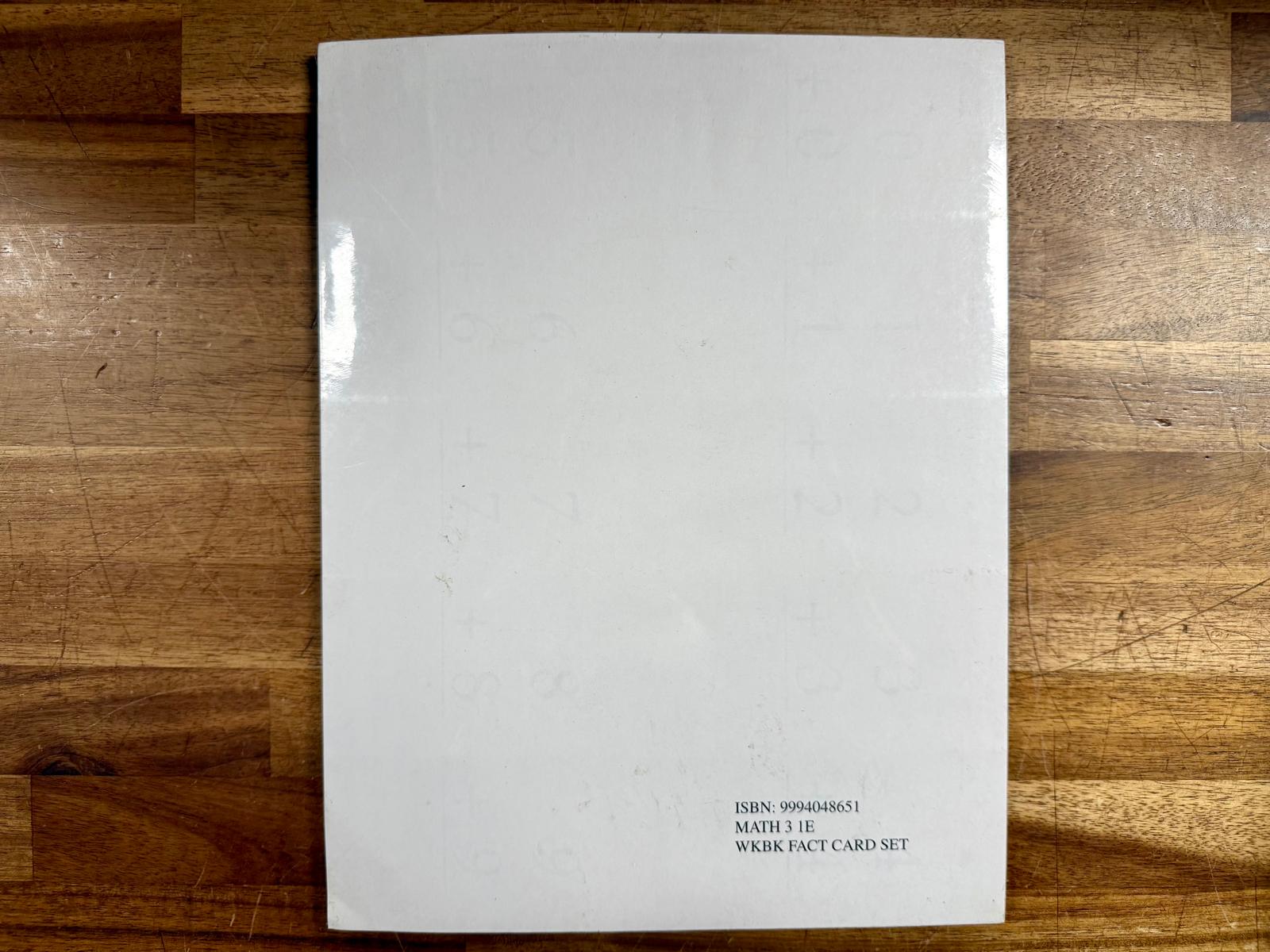 Saxon Math 3 Curriculum Set - First Edition Workbook, Fact Cards, and ...