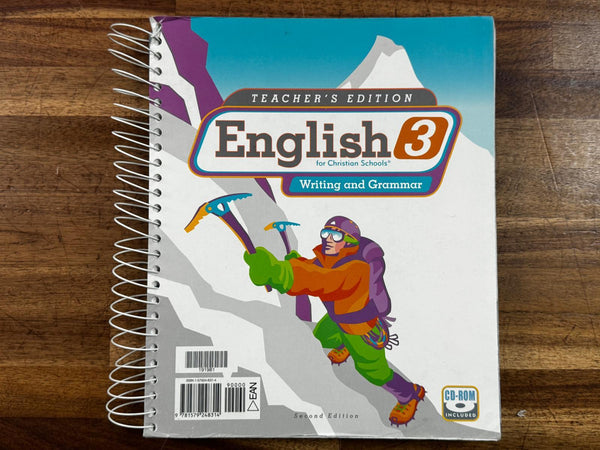 BJU English 3 Teacher's Edition Writing and Grammar (2nd Ed) – First ...