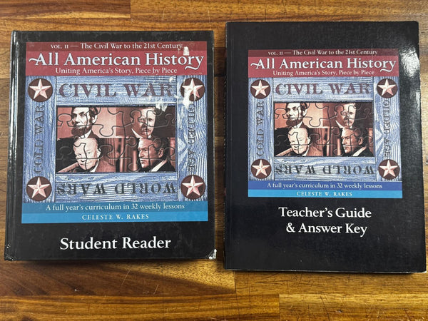 Bright Ideas All American History Volume 2 Textbook & Teacher Guide ...