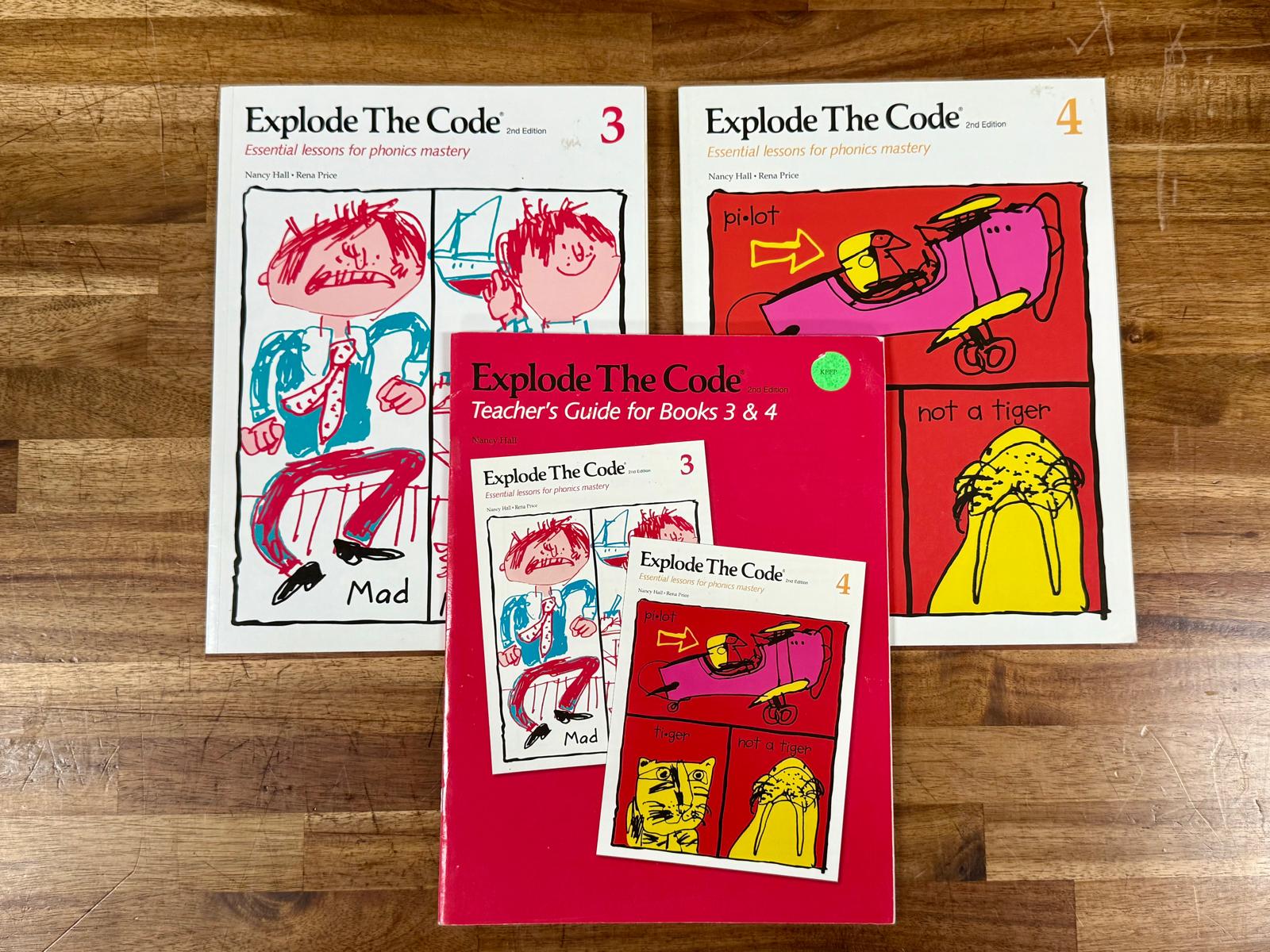 Explode the Code 3-4 SET - TG & Both Workbooks – First Homeschool