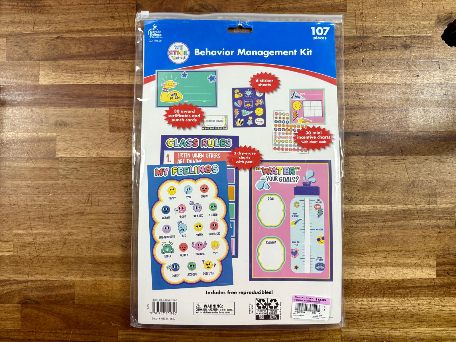 Carson-Dellosa Behavior Management Kit 107 Pcs NEW – First Homeschool