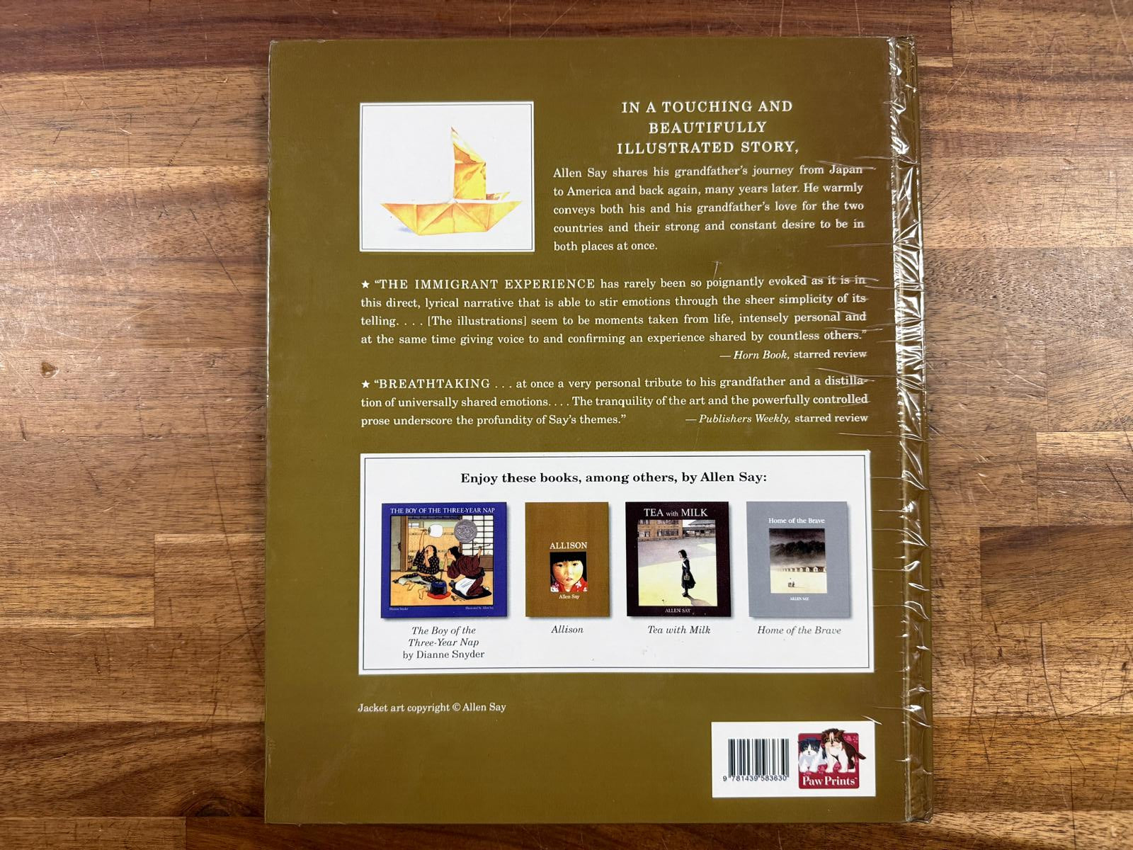 Grandfather's Journey by Allen Say - Hardcover, Good Condition - Award ...