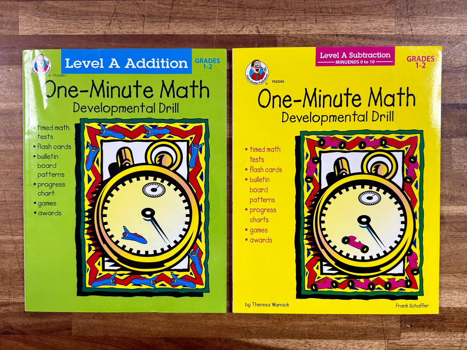 Primary Mathematics Curriculum Set, One-Minute Math Developmental Drill ...