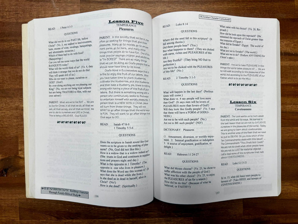 Bible Study Homeschool Curriculum by Pearables - 'The Narrow Way ...