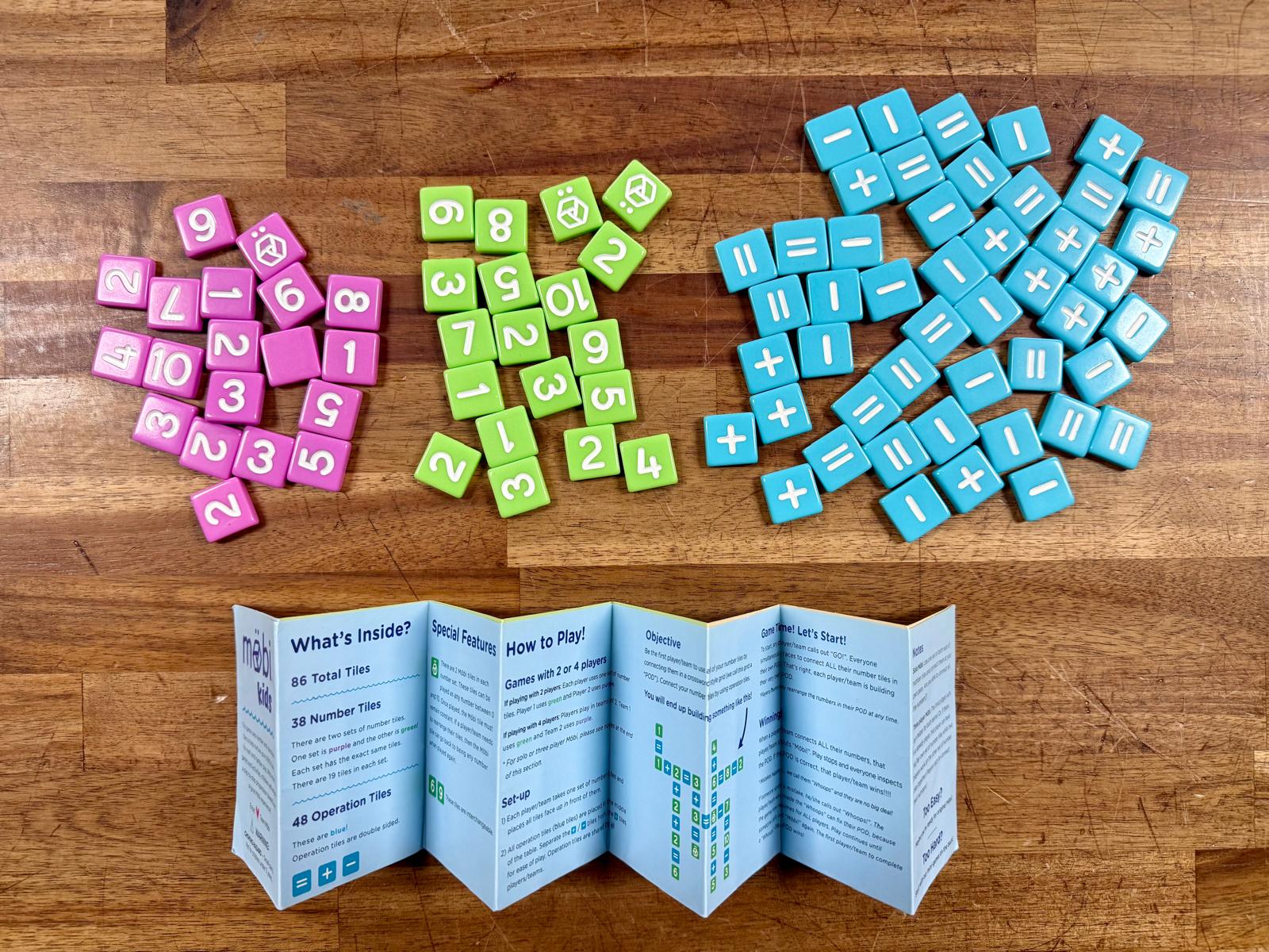 Mobi Kids Numerical Tile Game - Educational Math Puzzle for Children ...