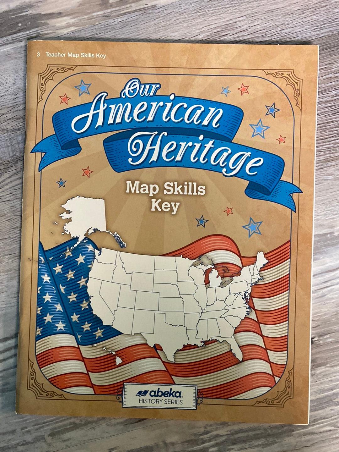 Abeka Our American Heritage Map Skills KEY Grade 3 – First Homeschool