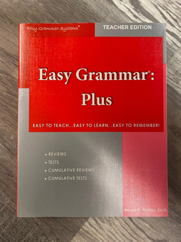 Easy Grammar Plus Teacher Edition – First Homeschool