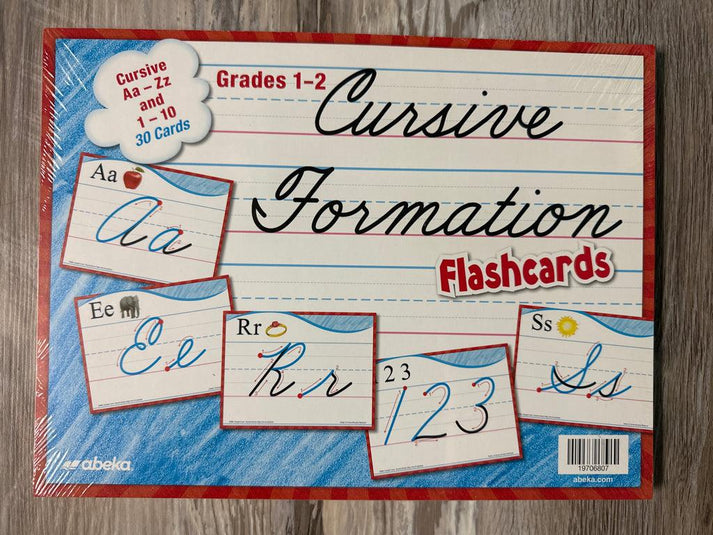 Abeka Cursive Formation Flashcards – First Homeschool