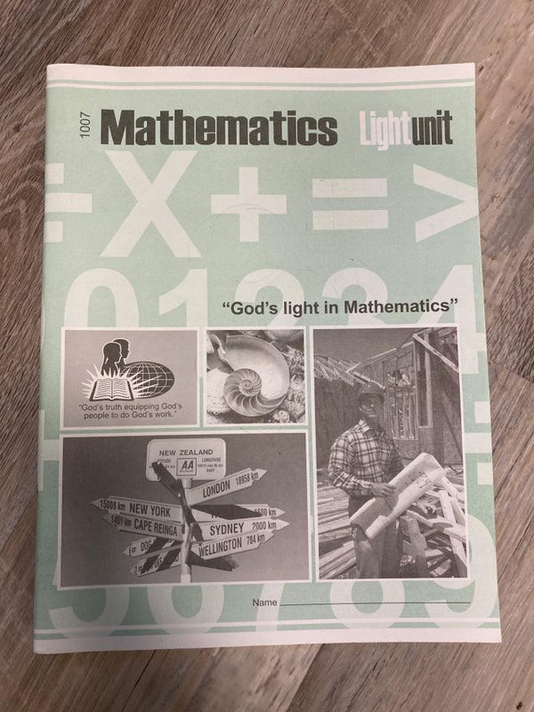 CLE Math LightUnit 1007 – First Homeschool