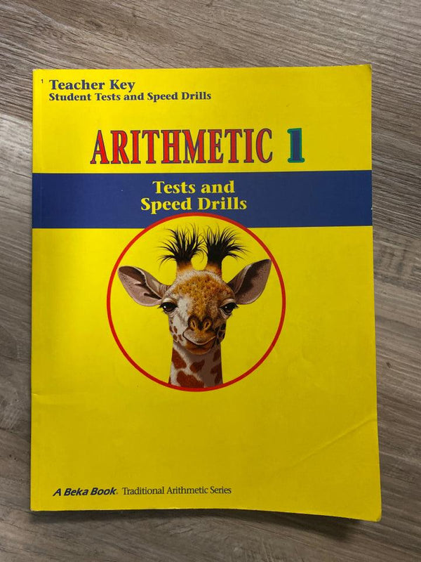 Abeka Arithmetic 1 Test and Speed Drills Teacher Key – First Homeschool