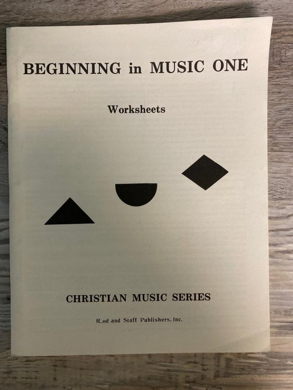 CLE Beginning in Music One Worksheets – First Homeschool