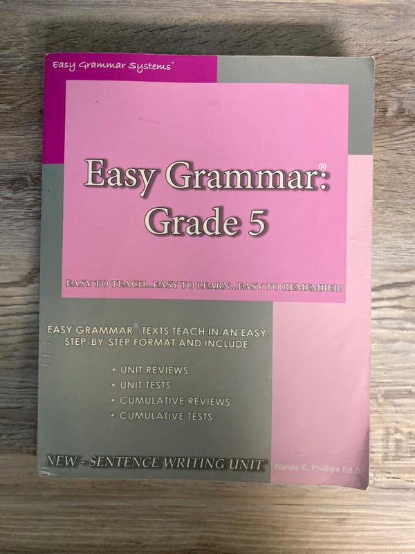 Easy Grammar Grade 5 Teacher Edition – First Homeschool