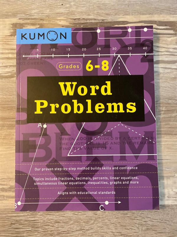 Kumon Word Problems Grade 6-8 – First Homeschool